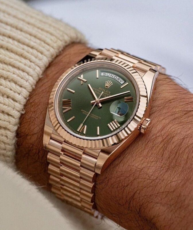 ROLEX DAY DATE (GOLD – CHOCOLATE) – MS DHONI – WATCH CART